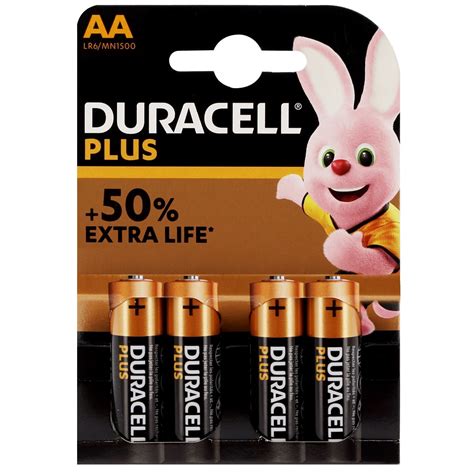 Pile Alcaline Lr Aa Am V Duracell Plus Power Duralock Blister De