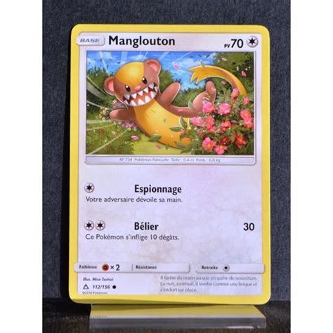 Carte Pokémon 112 156 Manglouton SL5 Soleil et Lune Ultra Prisme