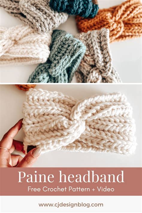 Crochet This Headband In Minutes Free Pattern And Video Cj