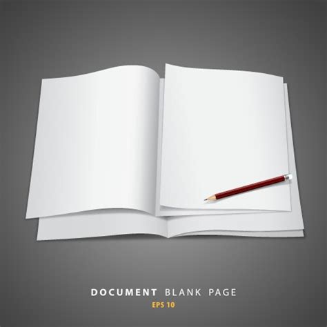 Blank Cracked Book Pages Royalty Free Vector Image