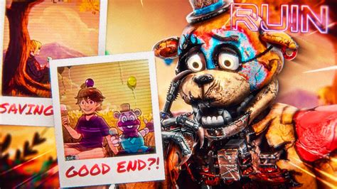 FNAF Ruin GOOD END SAVING EVERYONE Security Breach DLC YouTube