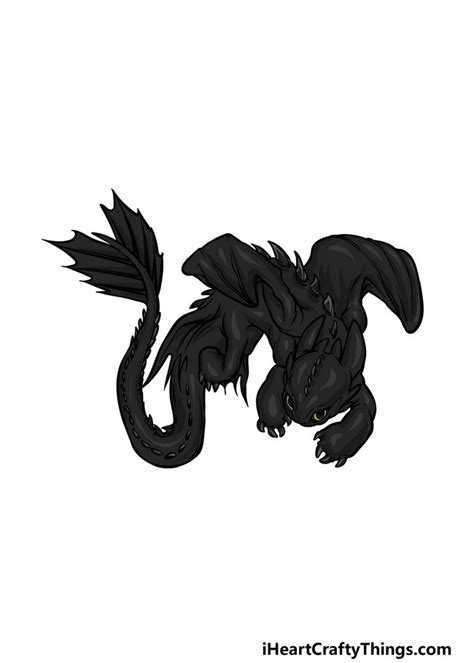 24 Toothless Drawing Ideas How To Draw Toothless DIYnCrafty