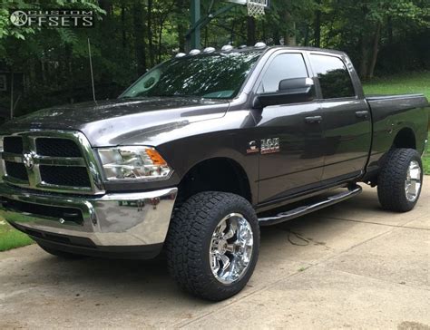 2016 Ram 2500 Hostile Hammered Rough Country Leveling Kit Custom Offsets