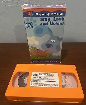 Blues Clues Stop Look And Listen VHS Grelly USA