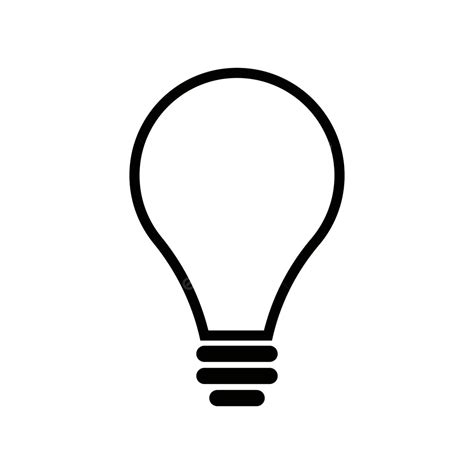 Simple Light Bulb Icon Vector Business Idea Media Vector Business