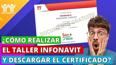 Cómo realizar el Taller Infonavit Saber Para Decidir Mejor