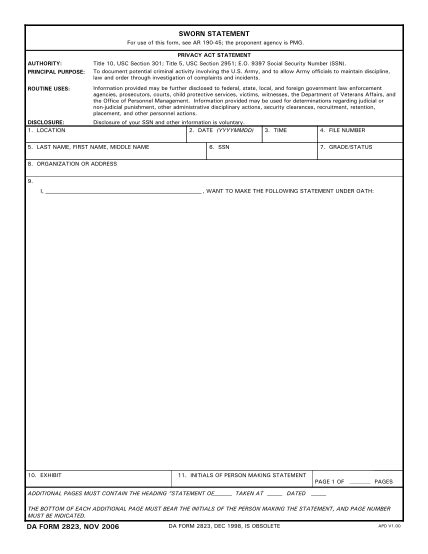 Da Form Aam Fillable Printable Forms Free Online