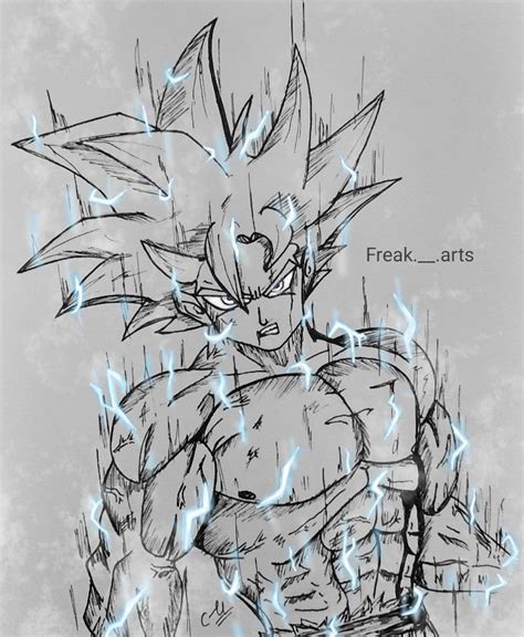 How To Draw Goku MUI Manga Step By Step Dragon Ball