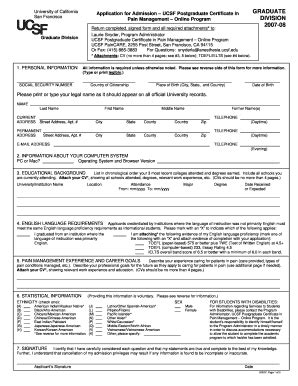 Fillable Online Mountzion Ucsfmedicalcenter University Of California