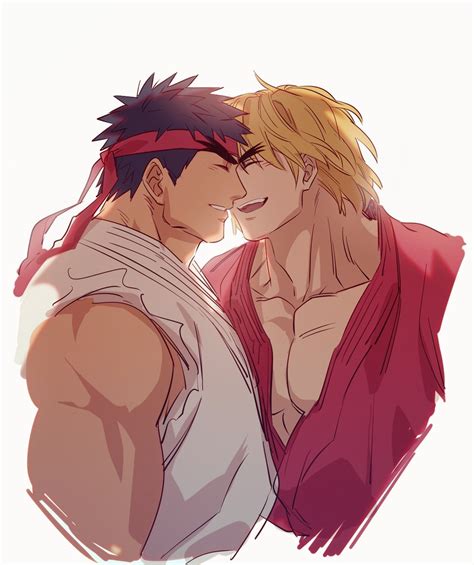 Ryu And Ken Masters Street Fighter Drawn By Yuiofire Danbooru