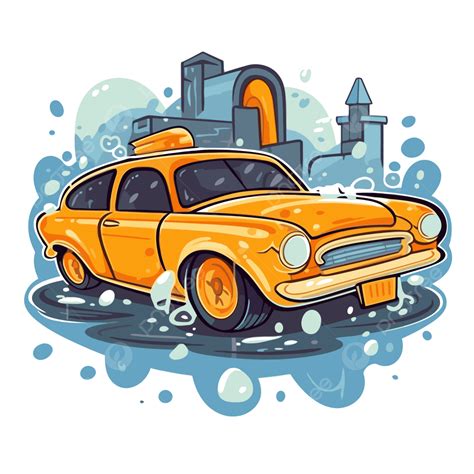 Coche De Dibujos Animados Vintage Vector Ilustración Illustratocvo PNG
