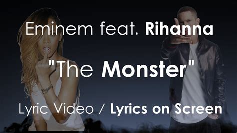 Eminem Feat Rihanna The Monster Lyrics Youtube