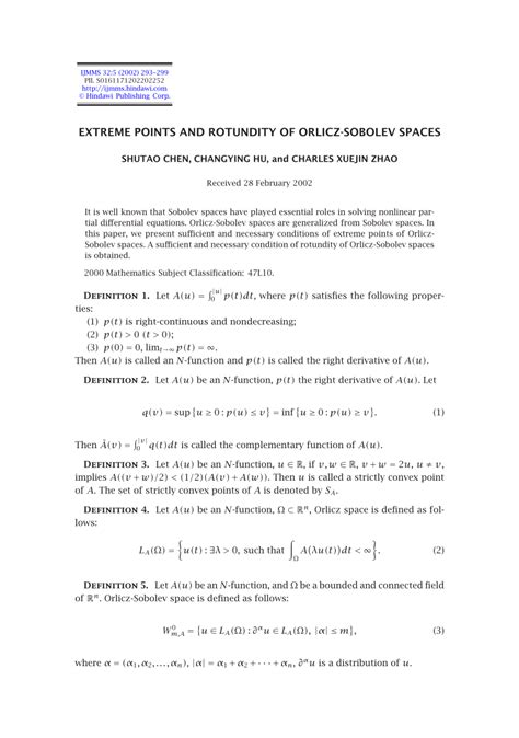 pdf extreme points and rotundity of orlicz sobolev spaces