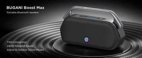 Amazon BUGANI Boost Max Bluetooth Speaker Portable 240W 16H Long