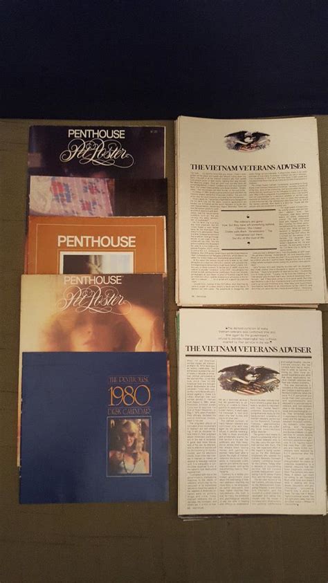 Penthouse Pet Centerfolds With Pet Of Year Posters Desk