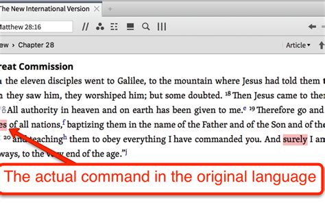 Logos Bible Software Review Great Commission Make Disciples Imperative