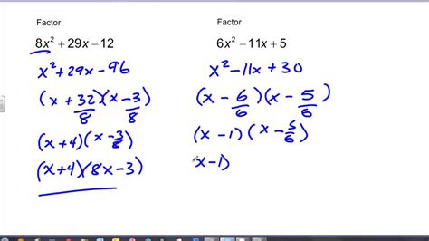 factor trinomials of the form ax2 bx c
