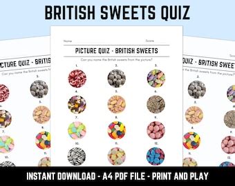 Printable Cakes Picture Quiz With Answers Picture Round Quiz Sheets