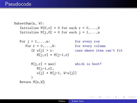 subset sum problem dp