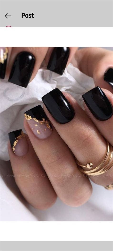 30 Elegant Black Nail Designs For Classy Beauty
