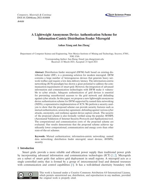 pdf a lightweight anonymous device authentication scheme for information centric distribution