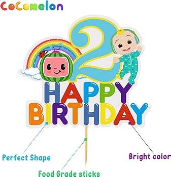 Cocomelon Birthday Cake Topper PNG PDF Design Vectorency