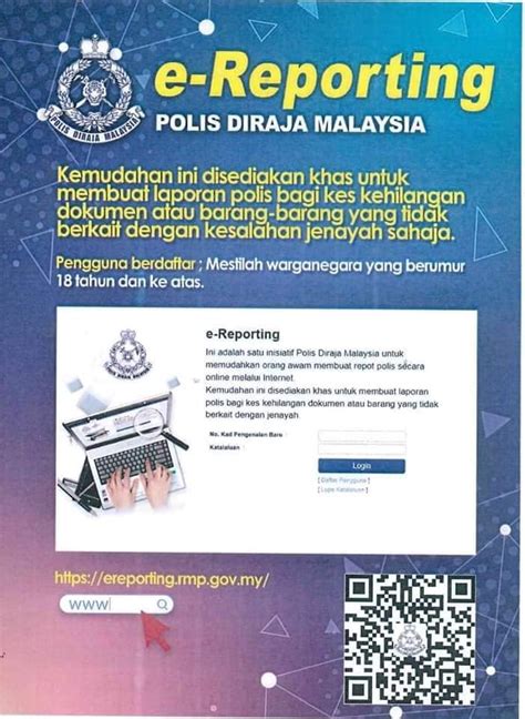 E Reporting PDRM Cara Mudah Buat Laporan Polis Hilang IC