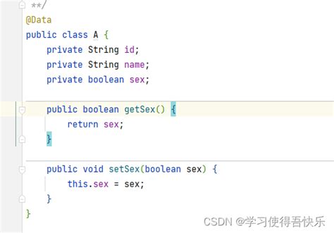 data注解在boolean类型属性上的大坑 data boolean csdn博客