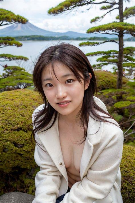 Ai Generated Mount Fuji With A Naked Wife