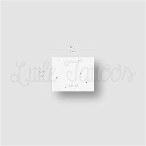 Minimalist Libra Constellation Temporary Tattoo Set Of 3
