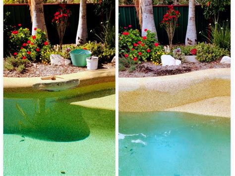 Pebblecrete Pool Repairs Rust Stain Removal Gold Coast QLD