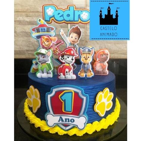 Arquivo De Corte Topo De Bolo Patrulha Canina Cute Elo7