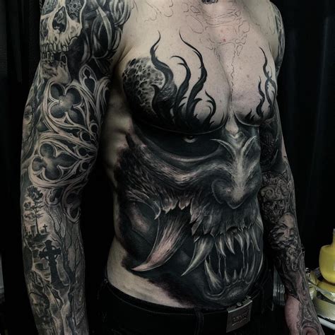 Full Chest Tattoos Chest Piece Tattoos Chest Tattoo Men Tattoo Spine