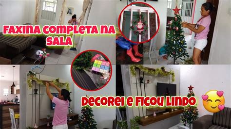FAXINA COMPLETA NA SALAFAXINEI E DECOREI DECORAÇÃO NOVA NA SALA