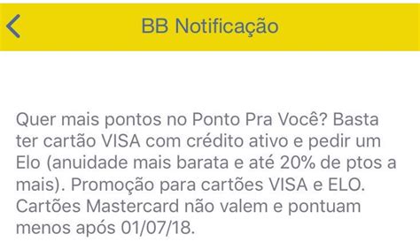 Banco Do Brasil Diminuindo A Pontua O Dos Cart Es De Cr Dito