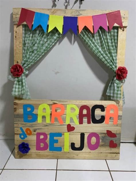 Barraca Do Beijo Para Festa Junina Tutoriais F Ceis E Ideias Criativas