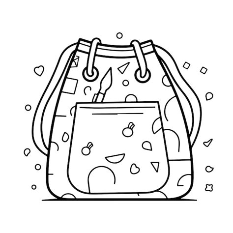 Boceto dibujado a mano arte de una sola línea para colorear página