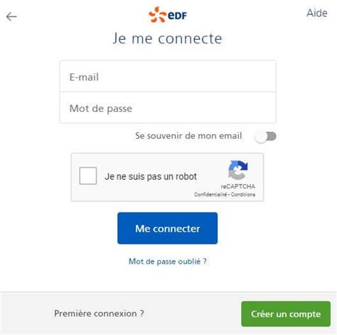 EDF Espace Client me connecter ou créer mon compte