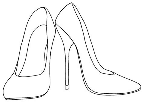 Desenhos De Sapatos Para Colorir Bora Colorir