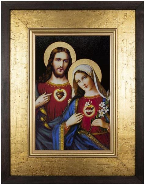 Obraz Serce Jezusa Serce Maryi 32 Cm X 41 5 Cm Ceny I Opinie Ceneo Pl