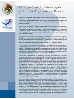 El Impacto De Los Estereotipos Y Los Roles De G Nero El Impacto De