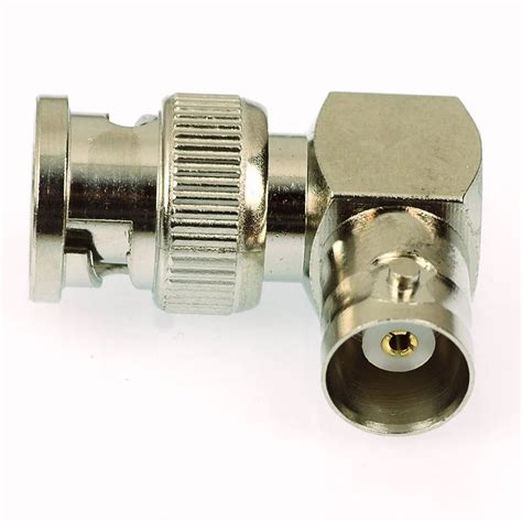 2Pcs 90 Degree BNC Right Angle Male To BNC Female Video Adapter BNC