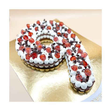 Mon gâteau Number Cake façon Forêt Noire