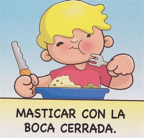 masticar con la boca cerrada Buenos modales para niños Modales niños