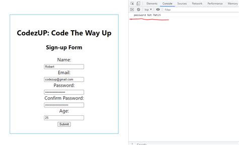 forms in react js example login signup form codez up