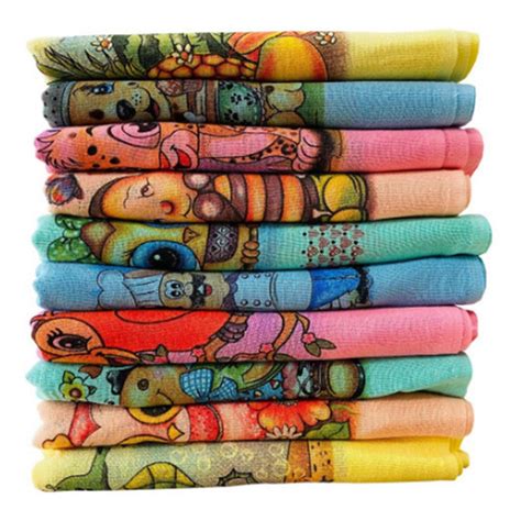 Pano De Prato Estampado Bainha Kit 10 Uni Shopee Brasil