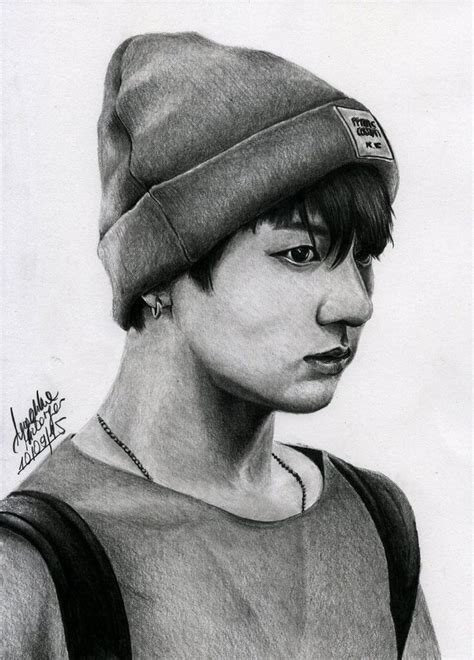 Jung Kook BTS Fan Art Chibi Jeonjungkook Dibujar Lapiz 1552