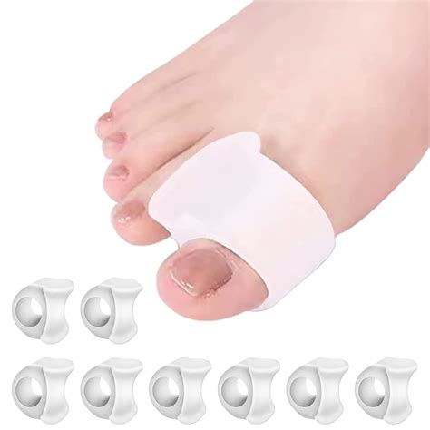 Orthese Hallux Valgus Correcteur 8Pcs Silicone Séparateur Orteils