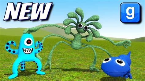 New Roblox Rainbow Friends Monsters In Garry S Mod Cyan Dark Green