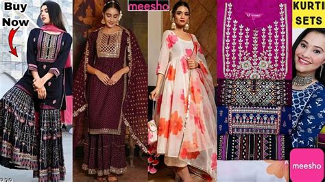Meesho Kurtis Kurta Sets Haul Starting Rs 299 Meesho Readymade